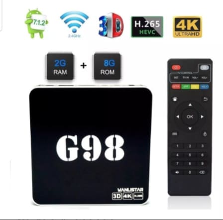 OTT G98 UHD 2GB DDR4 RAM / 8GB ROM Android TV Box - סטור-פיסי